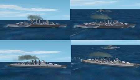 New textures for RN heavy cruisers GC_Norfolk | SOH Forums
